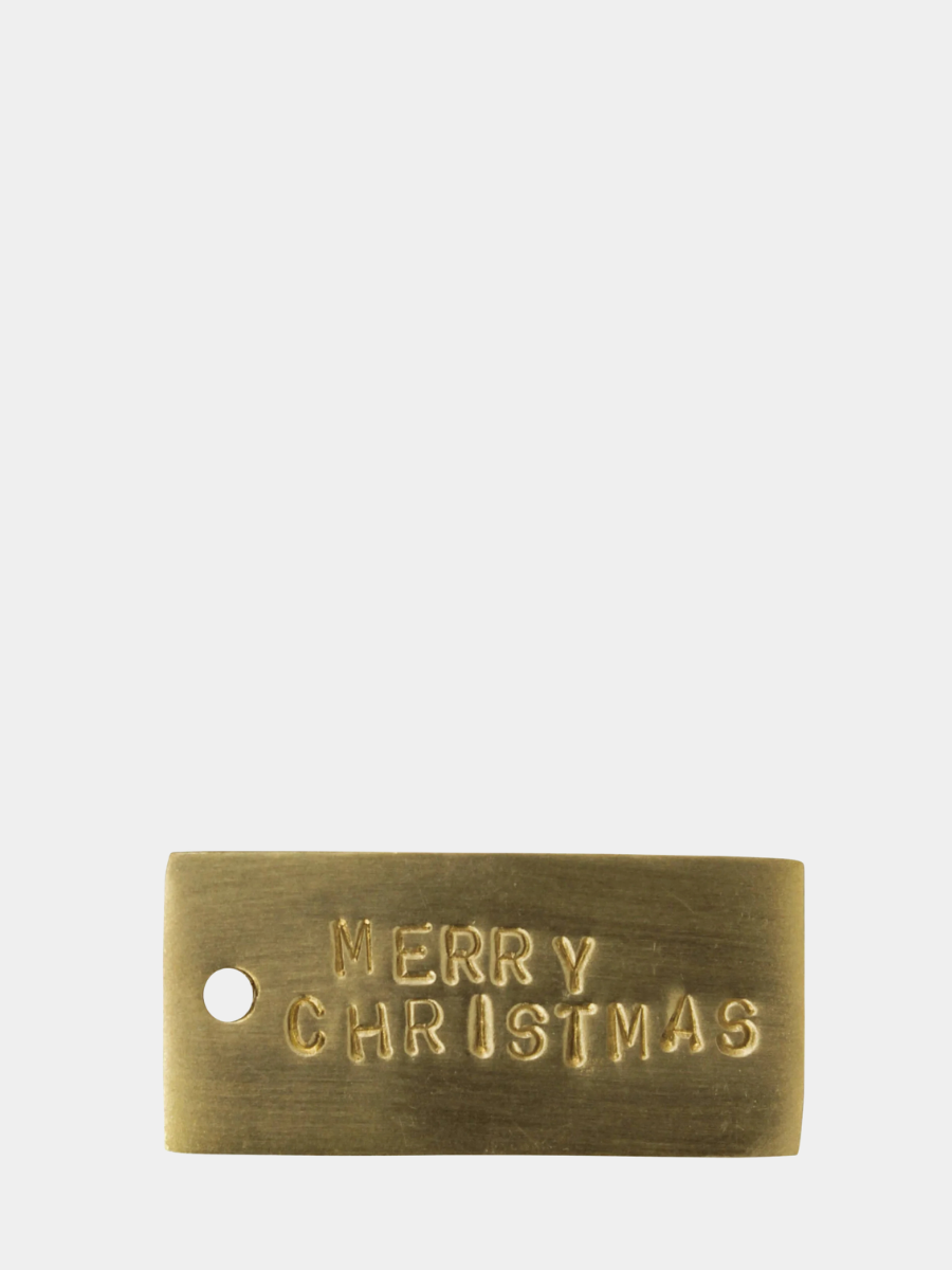 Stamped Brass Tag-Merry Christmas – Canteen Lifestyle & Design