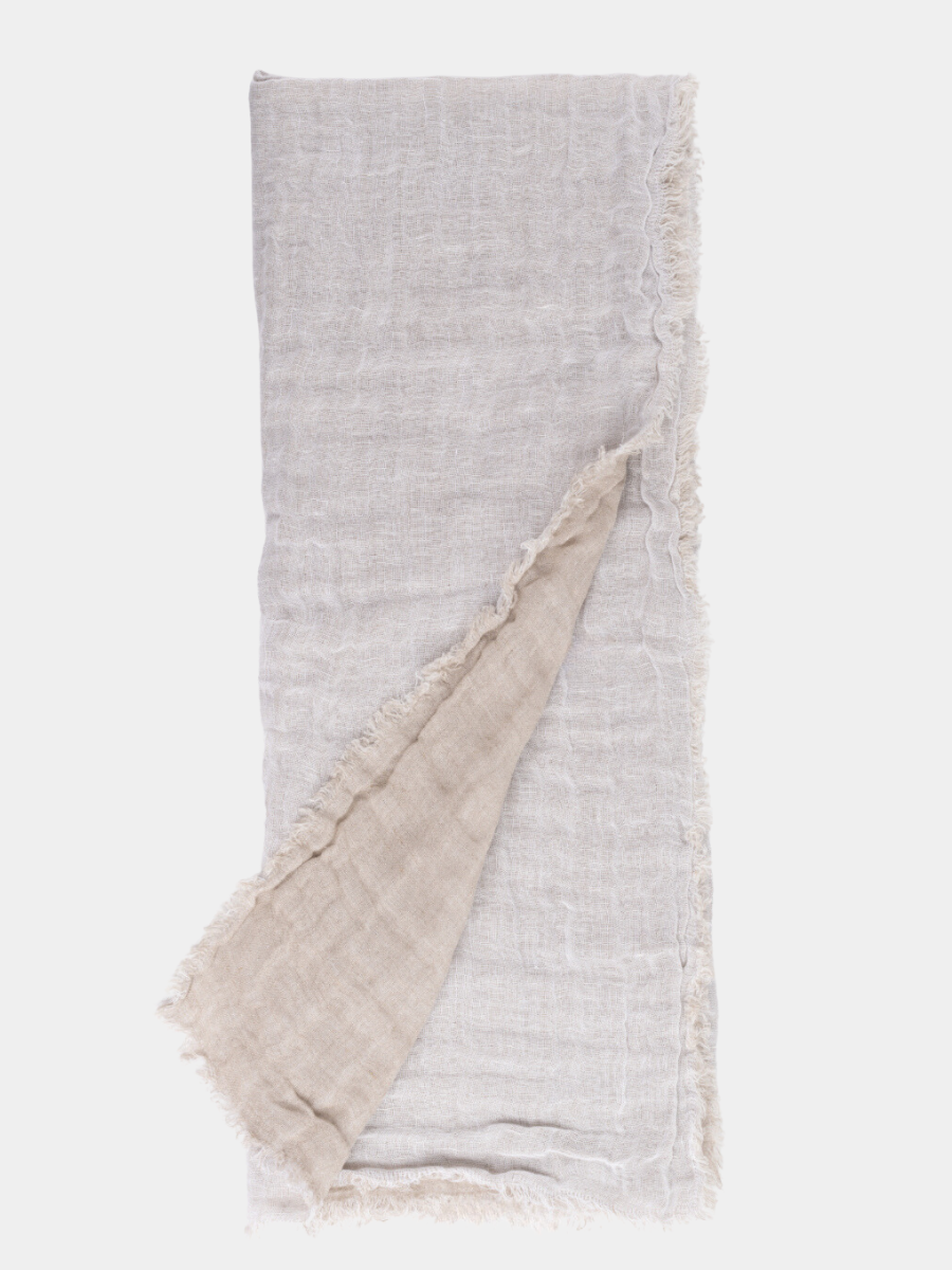 Cleo Linen Throw - Natural/Cream – Canteen Lifestyle & Design LLC